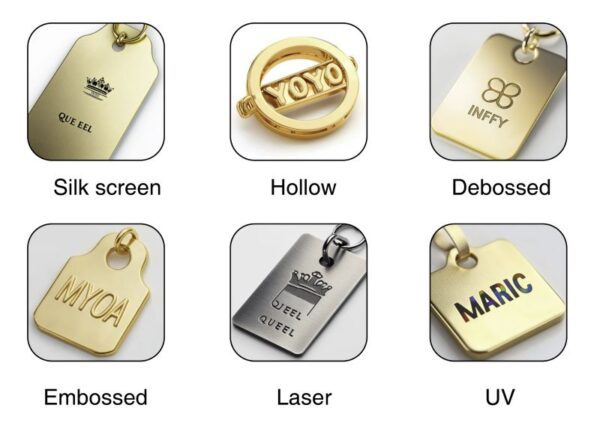 Personalized Metal Logo Tags for Clothing | Custom Tags for Fashion Brands
